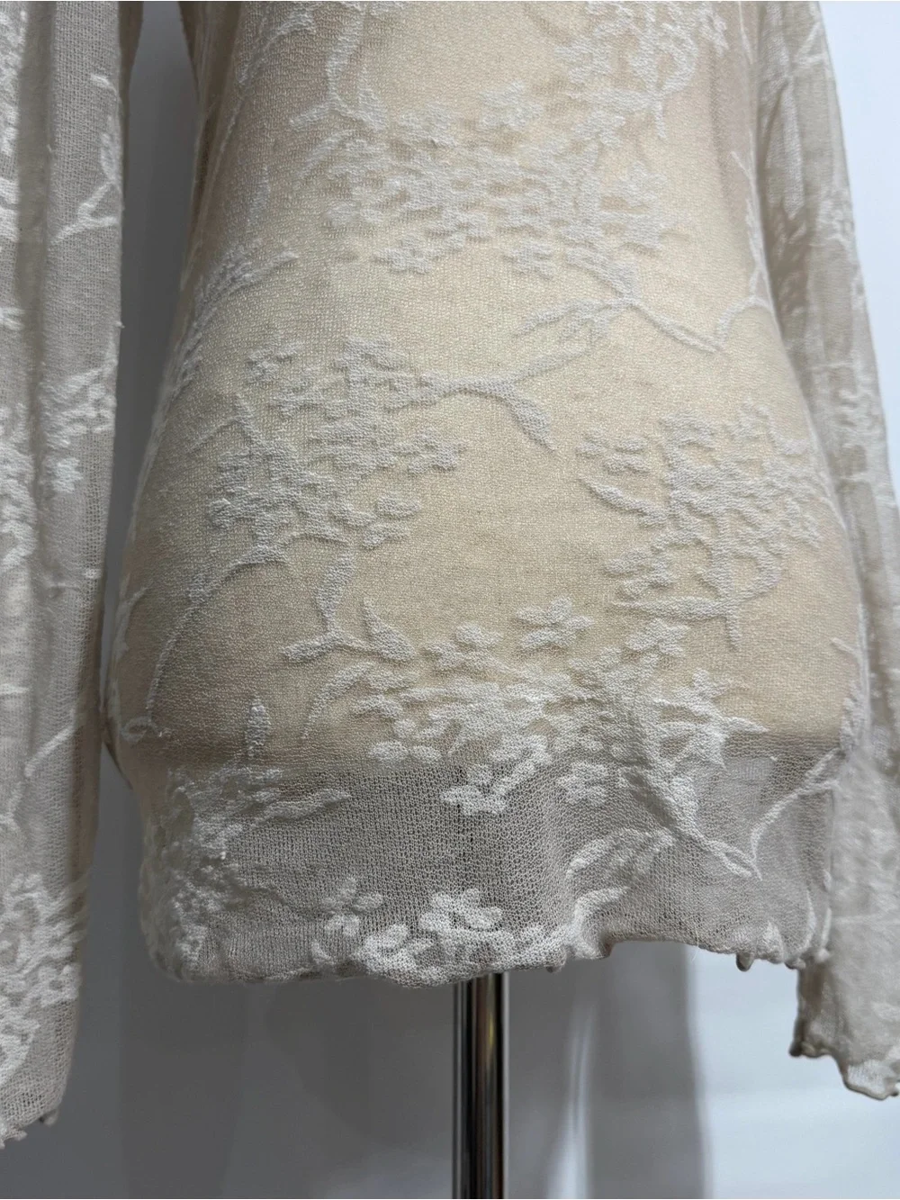 Free People | Tops | Free People Intimately Floral Burnout Henley Stone ...